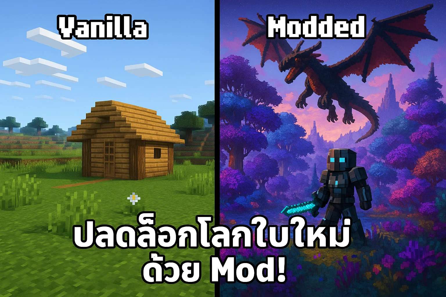 วิธีลง Mod Minecraft Java Edition (2025) ฉบับจับมือทำสำหรับมือใหม่